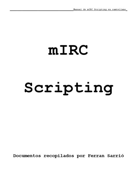 manual mirc scripting pdf variable informática internet relay chat