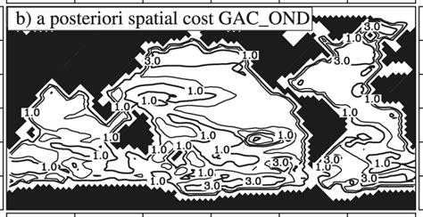 A A Priori And B A Posteriori Cost Function Plots Of The Gacond