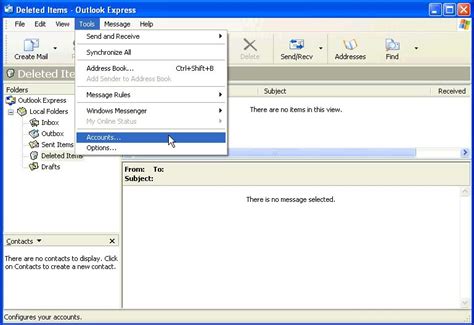 Microsoft Outlook Express On Windows Xp Bytepages Help Docs