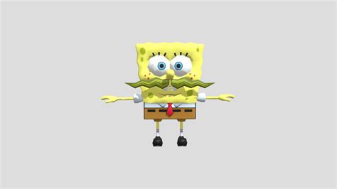 Spongebob Mustache Bind Download Free 3d Model By Samrahimi2013 [0587a50] Sketchfab