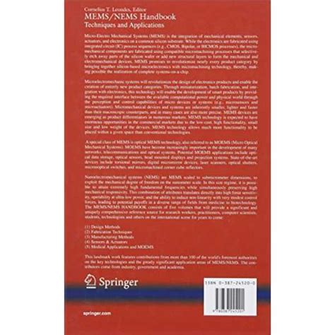 Memsnems 1 Handbook Techniques And Applications Design Methods 2