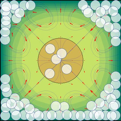 Schematic Of The Particle Distribution In The Cross Stream Section Of
