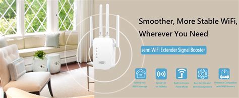 Wifi Extender Signal Booster Wireless Internet Repeater Up To 5000sqft And 45