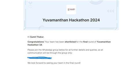 sumit thakur on linkedin hackathon yuvamanthan2024 teamwork redzone
