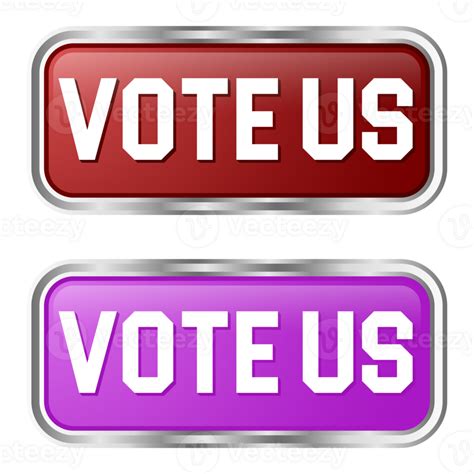 Vote Button Icon Glossy 3d Realistic Vote Now Button Voting Badge Badge Label Voting Yes