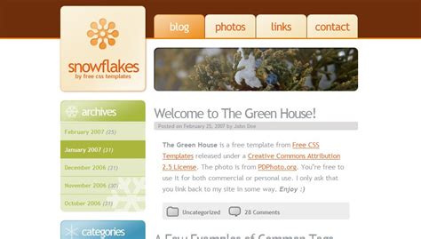 Nice Looking Open Source Template For Cs Theme Dan Hounshell