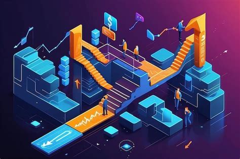 Businessman Steps Forward Navigating The Blockchain Path To Future