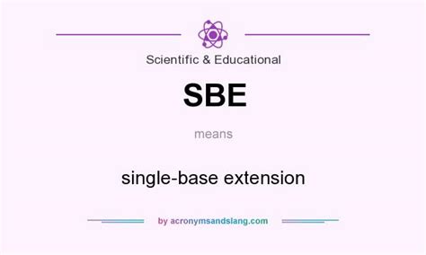 Sbe Single Base Extension In Scientific And Educational By