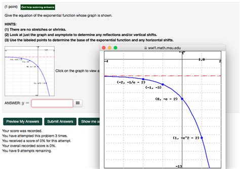 Solved Point Get Help Entering Answers Give The Equation Chegg