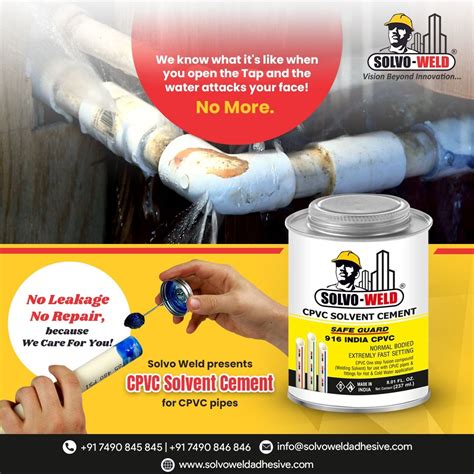 Kaivan Patel On Linkedin Cpvcsolventcement Solvoweld Noleakage Norepair Choosethebest…
