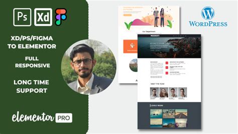 convert psd xd figma to wordpress using elementor pro by adeelsajid386