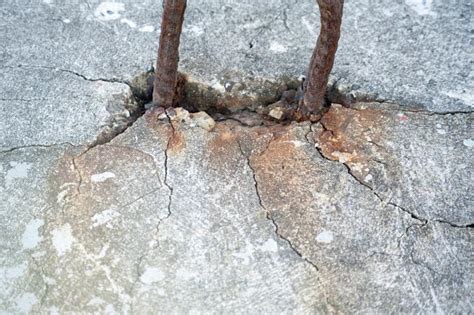 Free Image Of Rusted Corroded Rebar In Cement Freebie Photography