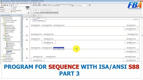 Sfc Sequence Control Programming Part 3 Rockwell Automation Youtube