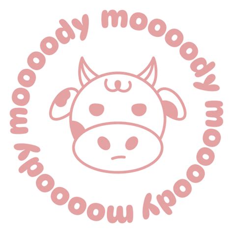 Design Png E Svg De Ilustração Fofa De Vaca Com Design De Texto Lúdico Para Camisetas