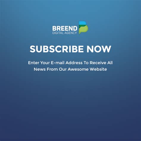 Subscribe Popup Breend