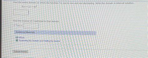 Solved Find The Entire Domain On Which The Function F Is