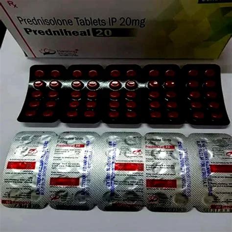Prednisolone 20 Mg Tablet At Rs 140stripe Prednisolone Tablet In