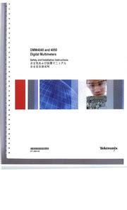 Tektronix DMM4040 And 4050 Digital Multimeters Free Download Borrow And Streaming Internet