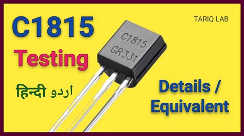 C1815 Transistor Datasheet Pinout Equivalent Voltage 41 Off