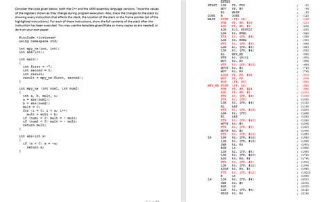 Solved Consider The Code Given Below Both The C And The Chegg