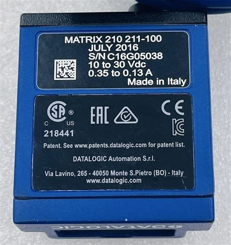 Datalogic Matrix 210 211 100 Ultra Compact Industrial 2d Imager Novus Ferro Pte Ltd