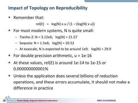 Ppt On The Reproducibility Of Mpi Reduction Operations Powerpoint