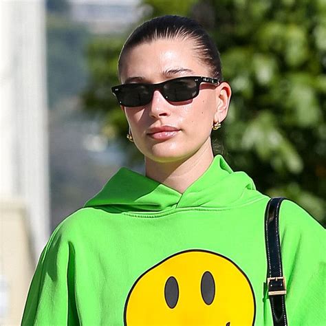 Hailey Bieber Posed Topless With Some Well Placed Passionfruit Glamour Uk