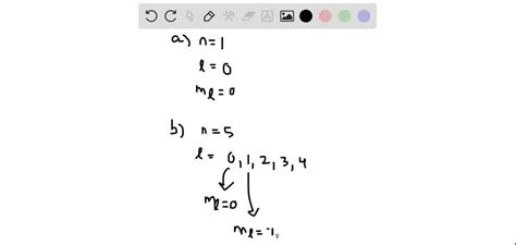 Solvedhow Many Unique Combinations Of The Quantum Numbers L And Ml Are There When A N1𝐛 N5