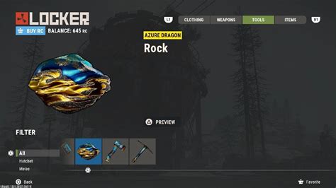 Rust Console How To Equip A Rock Skin Youtube