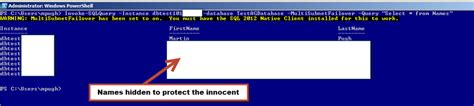 Run SQL Query From PowerShell Invoke SQLQuery Databases