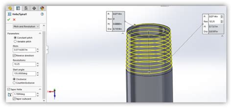 Creating NPT Threads In SOLIDWORKS