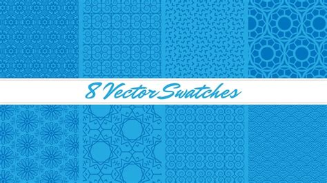 Premium Vector 8 Seamless Vector Swatches