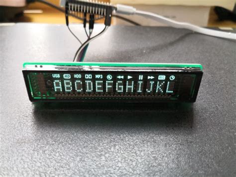 หน้าจอ Vfd หน้าจอ Vfd แสดงของเหลวเปล่า Vfd หลอดดิจิตอล Vfd Dot Matrix Display Th