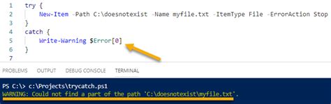 Using Exception Messages With Try Catch In Powershell Jeff Brown Tech