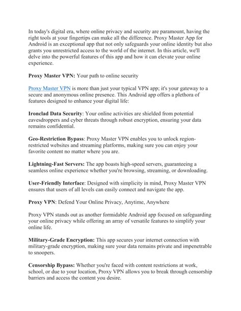 proxy master vpn