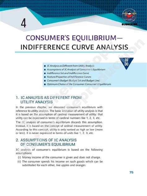 Ch4 Consumers Equilibrium Indifference Curve Analysis Compressed Pdf