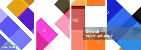 정사각형 추상 포스터 세트입니다 벡터 일러스트 벽지 배너 배경 카드 책 일러스트 랜딩 페이지 0명에 대한 스톡 벡터 아트 및 기타 이미지 Istock