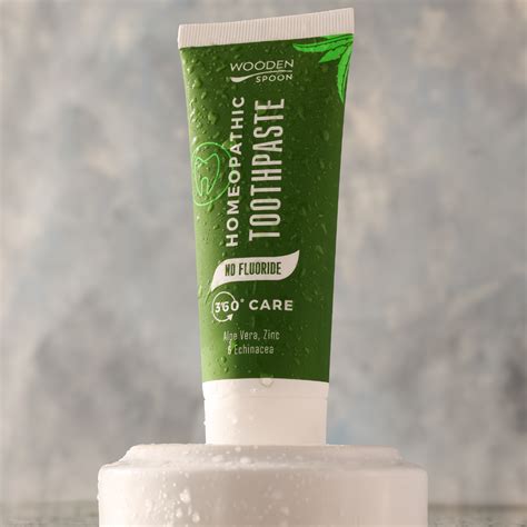 Organic Certified Homeopathic Toothpaste Wooden Spoon