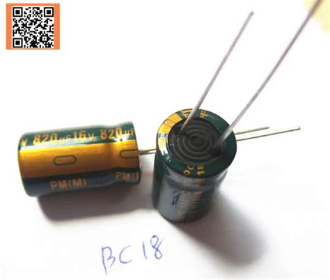 Pcs Lot Bc V Uf Aluminum Electrolytic Capacitor Size Uf In Capacitors From