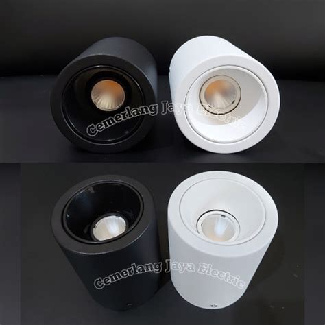 Jual Downlight Outbow Spotlight Led Watt Lampu Outbow Plafon Led Watt Hitam Natural K
