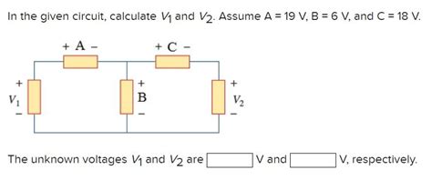 Solved In The Given Circuit Calculate V1 And V2 Assume Chegg