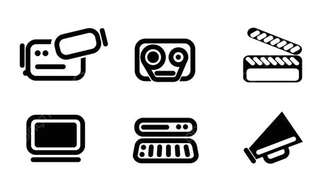 Video Editor And Converter Icons Set Set Art Mark Vector Set Art Mark Png And Vector With
