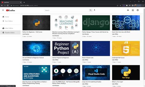 GitHub Joshuabecker Codetube CodeTube Full Stack Application W Login And Registration
