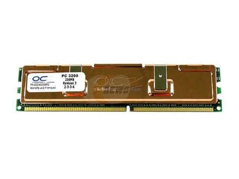 Ocz 256mb Ddr 400 Pc 3200 System Memory Model Ocz400256r3