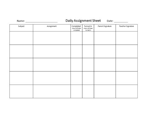 Daily Assignment