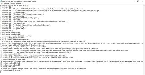 Installing Uber Juno030 Failed In Atom General Usage Julia