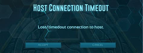 Host Connection Timeout Error Rark