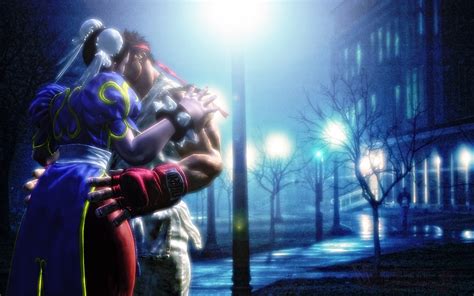 Chun Li And Ryu Kiss By Michifreddy On Deviantart