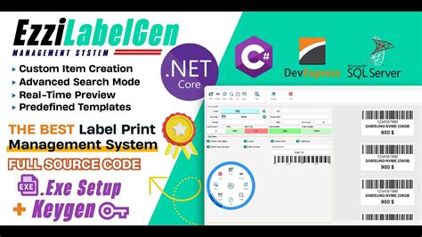Ezzilabelgen Advanced Label Generator Full Source Code Exe Keygen Youtube