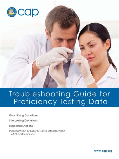 Troubleshooting Guide For Proficiency Testing Data Pdf Health Economics Health Sciences